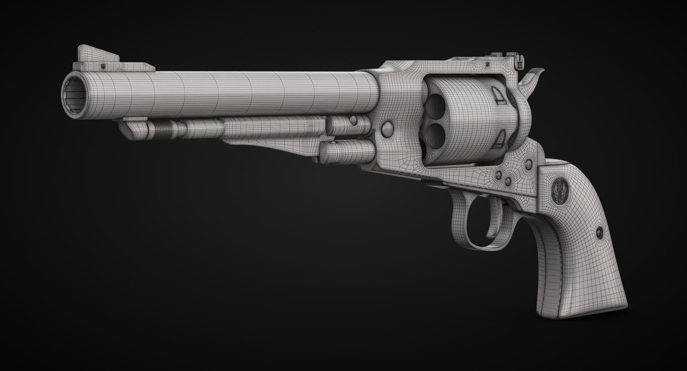 modelo 3d Revólver pistola - TurboSquid 1196926