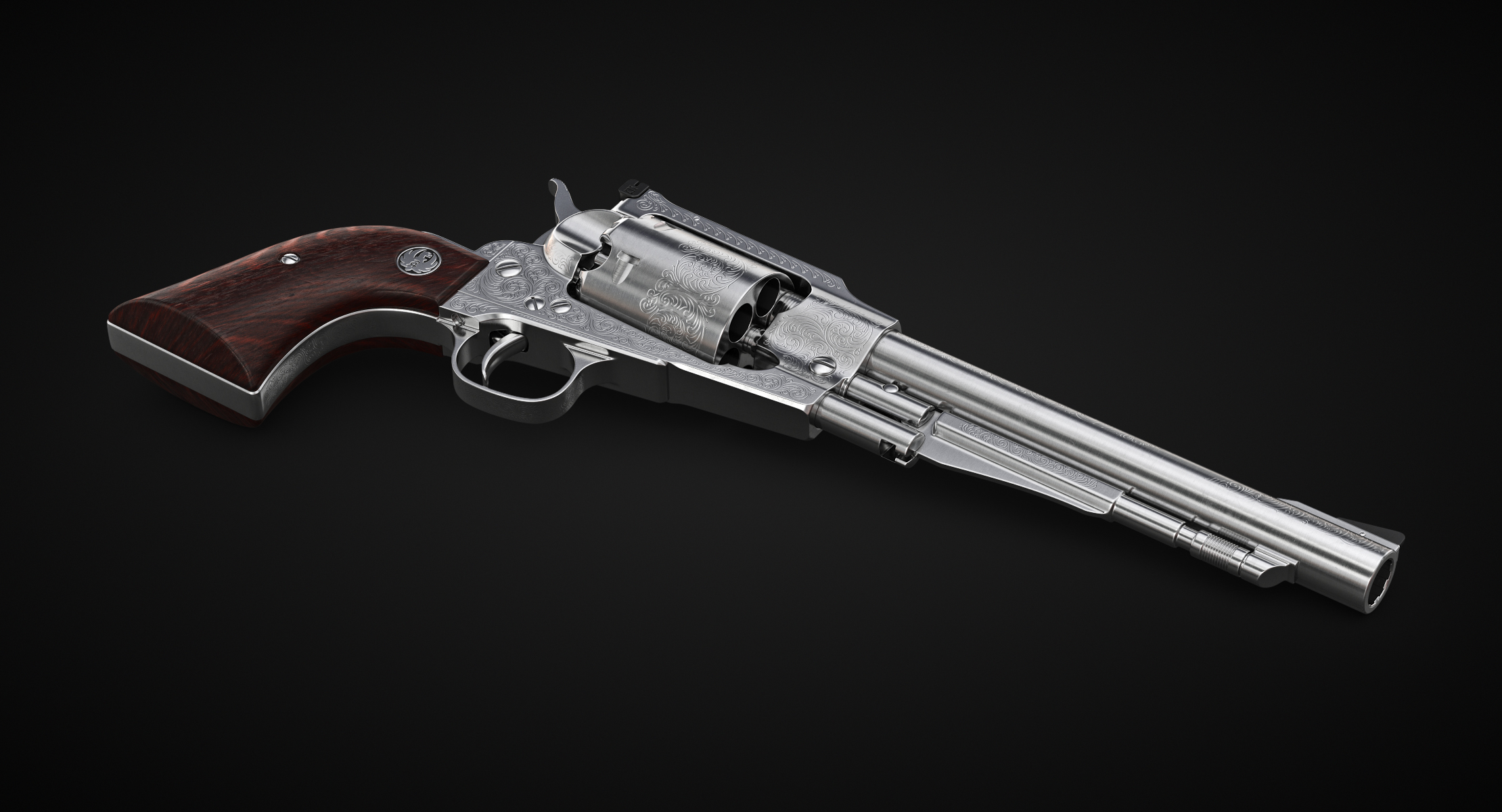 3D model pistol revolver - TurboSquid 1196926