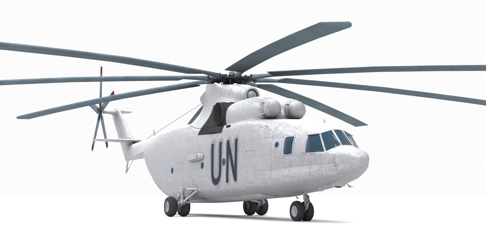 Mi-26 helicopter halo 3D model - TurboSquid 1196931