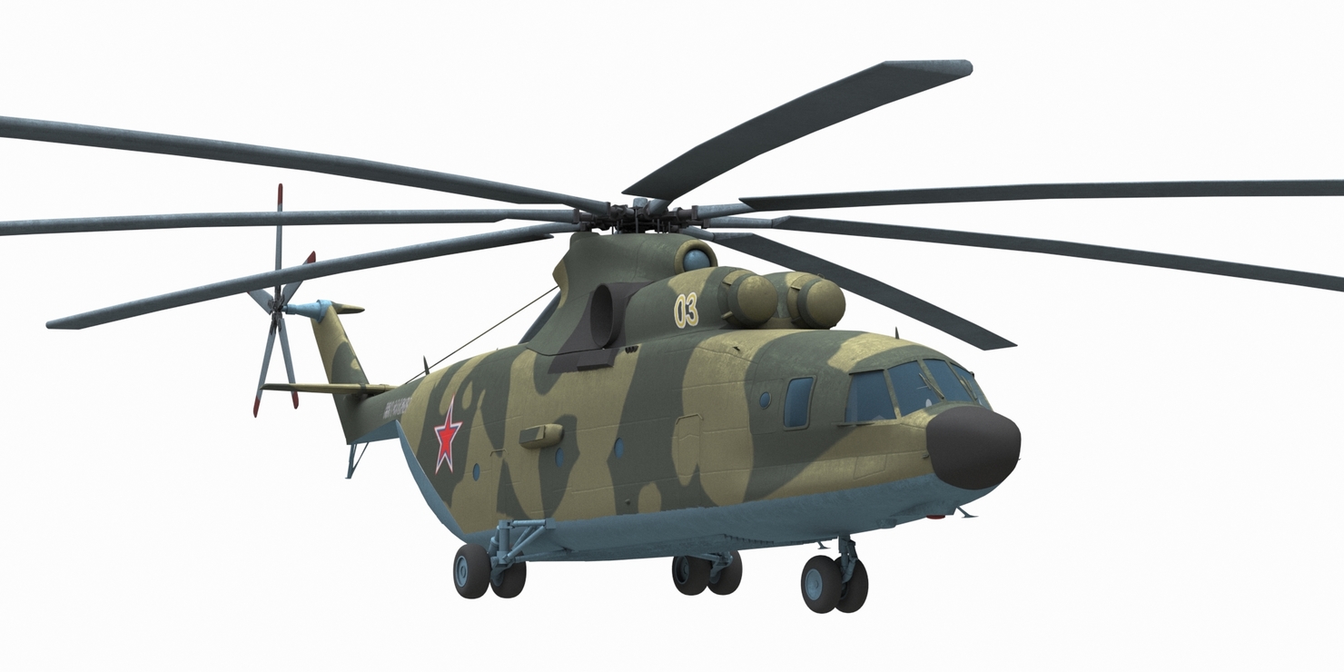 Mi-26 helicopter halo 3D model - TurboSquid 1196931