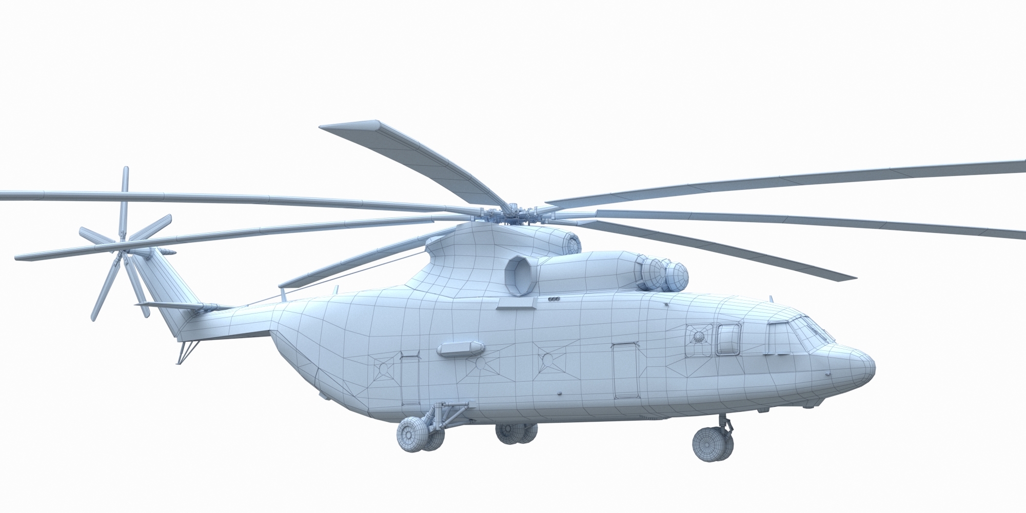 Mi-26 helicopter halo 3D model - TurboSquid 1196931