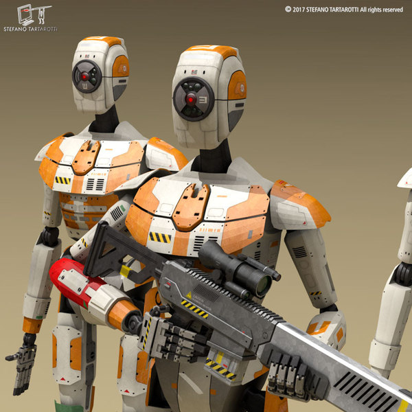 3d model enemy robots