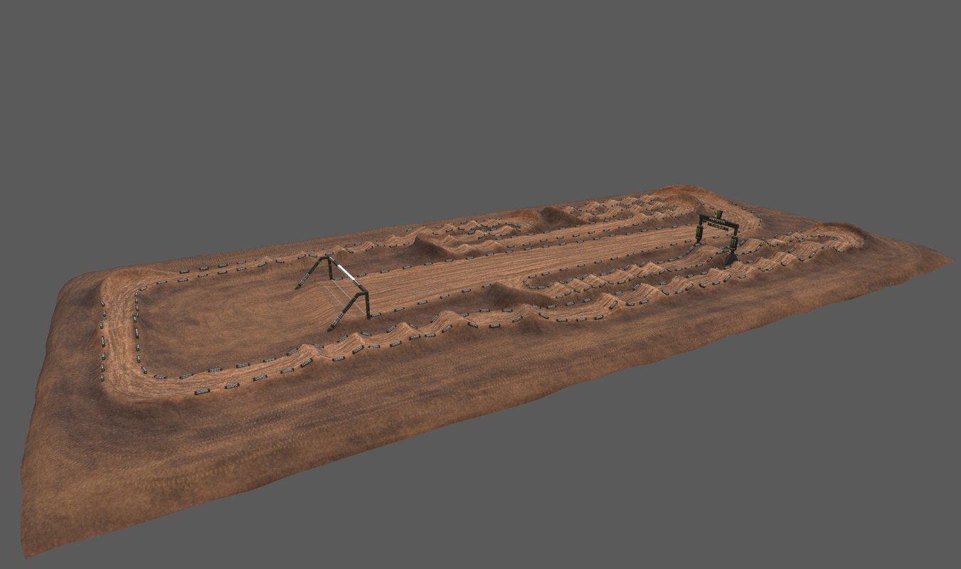 Motocross track 3D model - TurboSquid 1197024