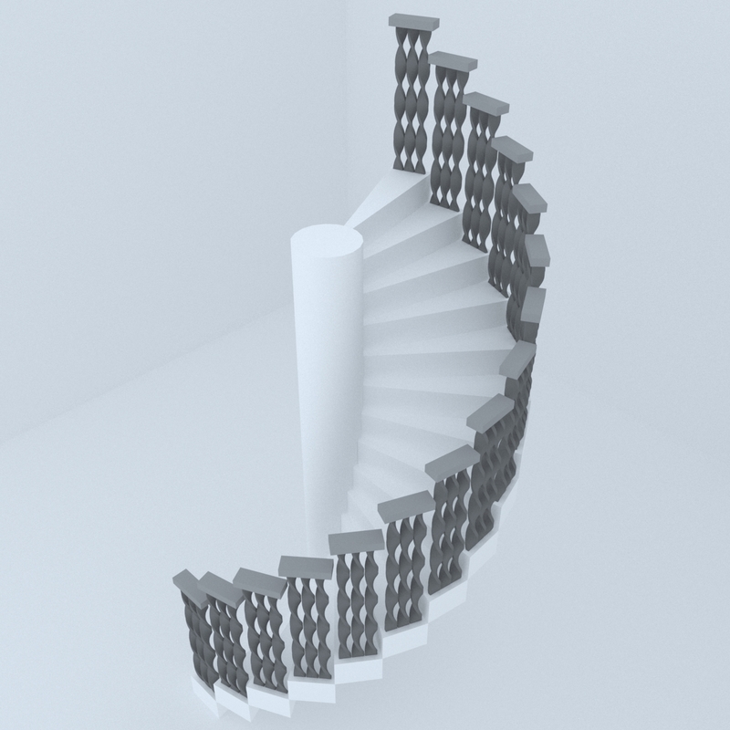 3D stairs architectural design model - TurboSquid 1197233