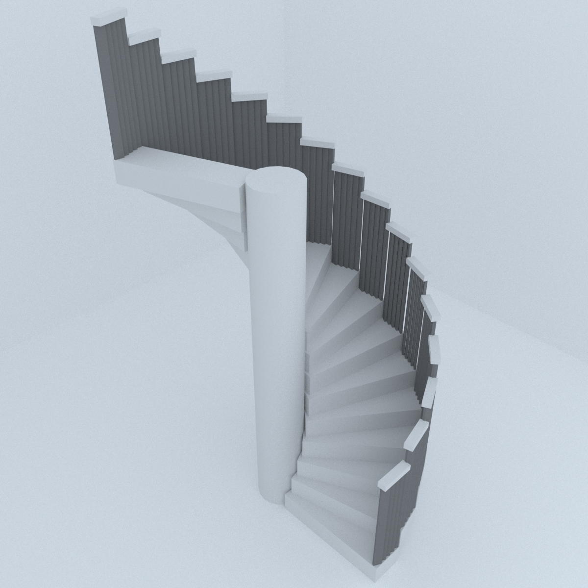 Stairs architectural design model - TurboSquid 1197249
