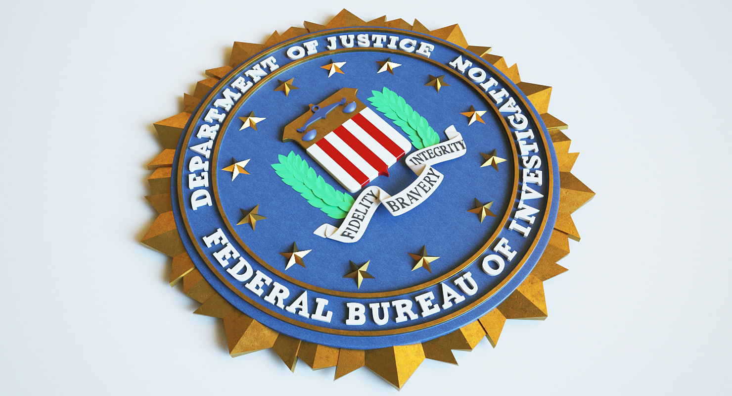 Fbi Seal 3d Model Turbosquid 1197268