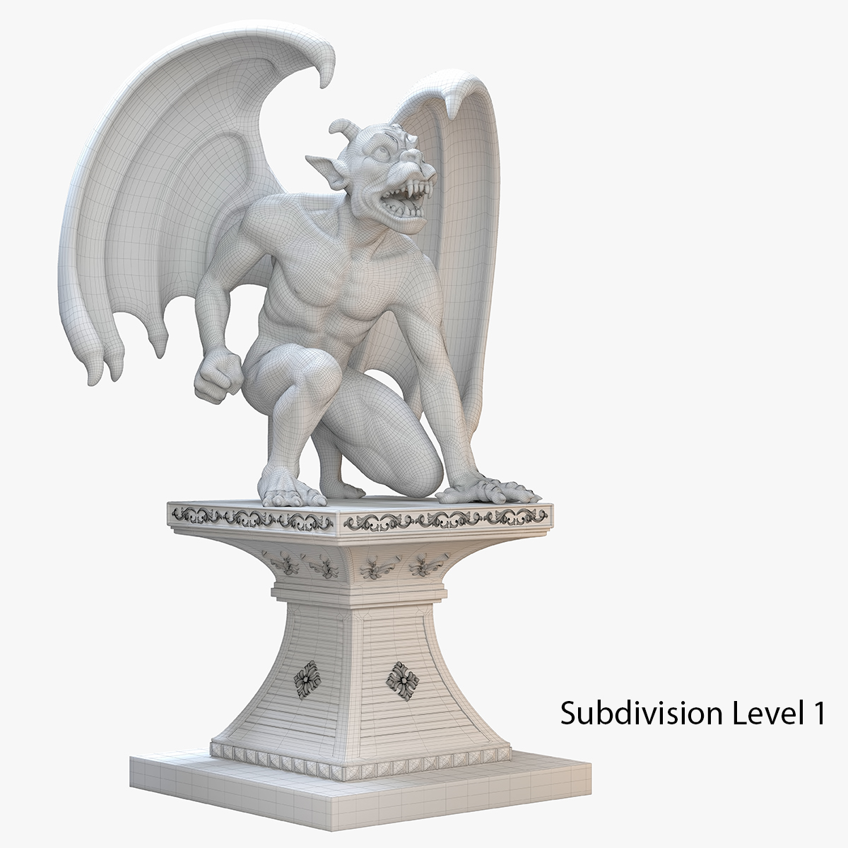 Gargoyle sculpture 3D model - TurboSquid 1197285