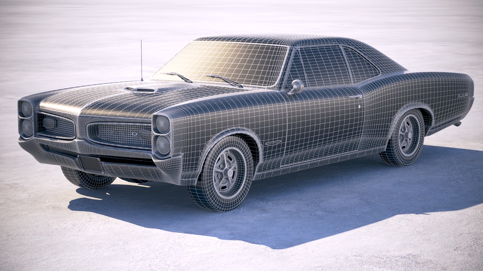 3D pontiac gto 1966 - TurboSquid 1197340