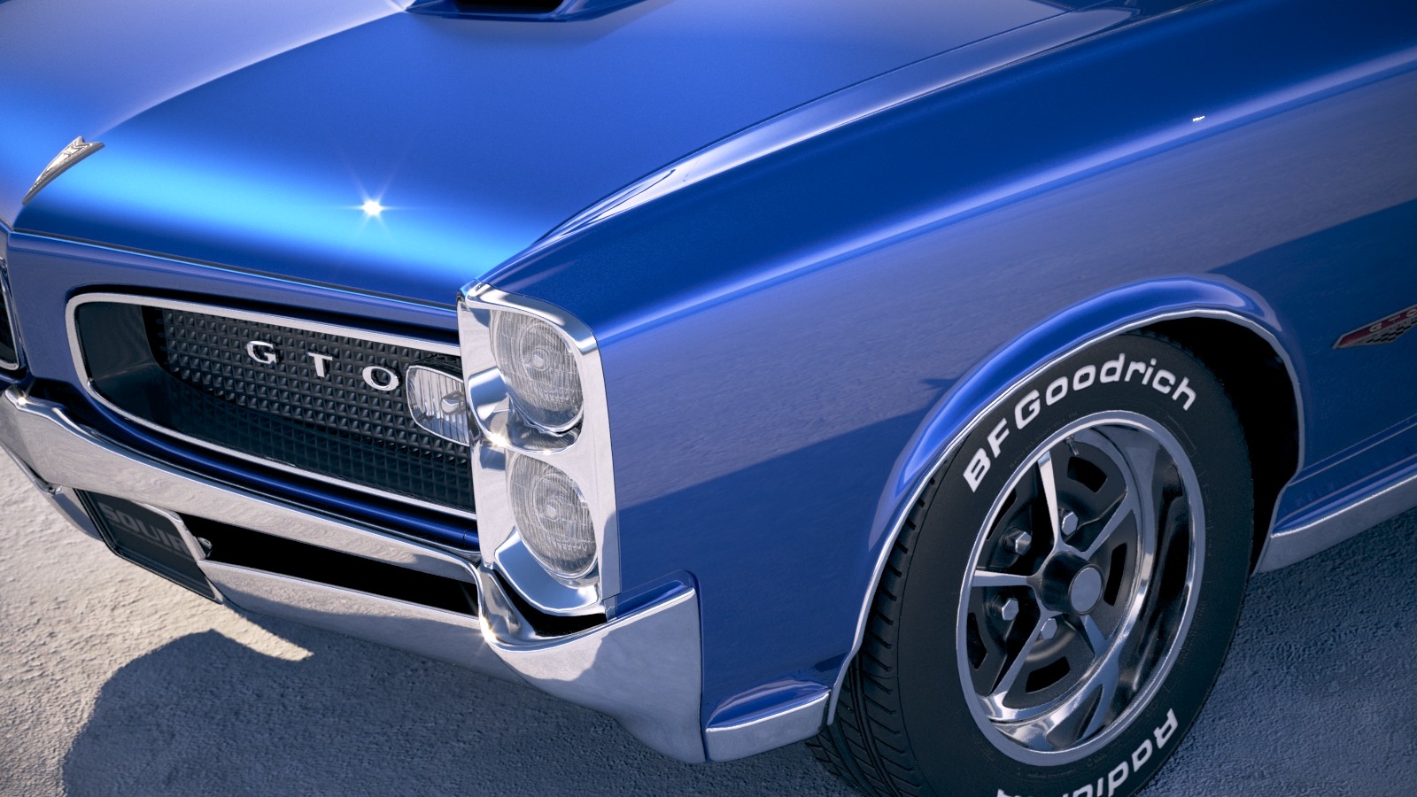 3D pontiac gto 1966 - TurboSquid 1197340