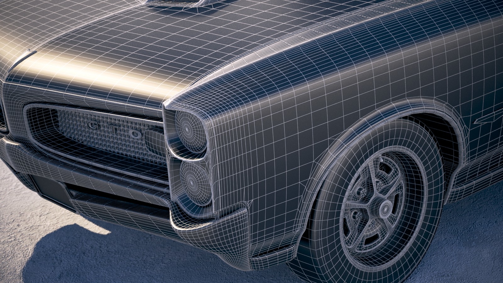 3D pontiac gto 1966 - TurboSquid 1197340