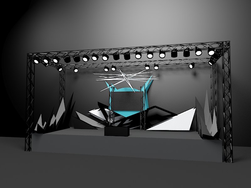 Stage model - TurboSquid 1197588