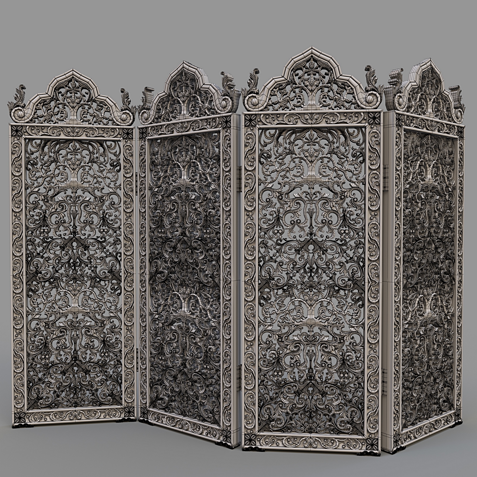 3D carved screen - TurboSquid 1197628