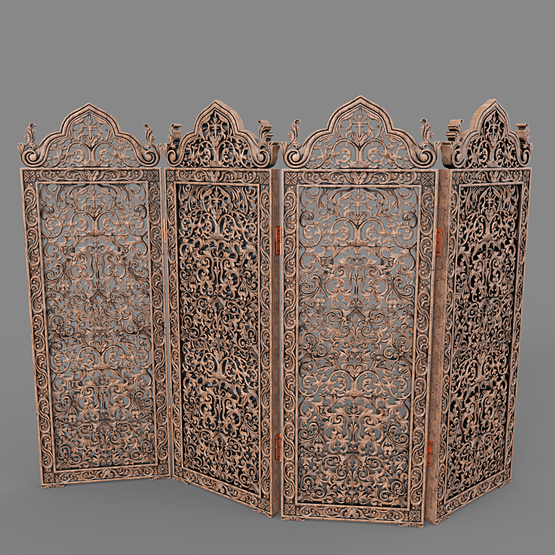 3D carved screen - TurboSquid 1197628