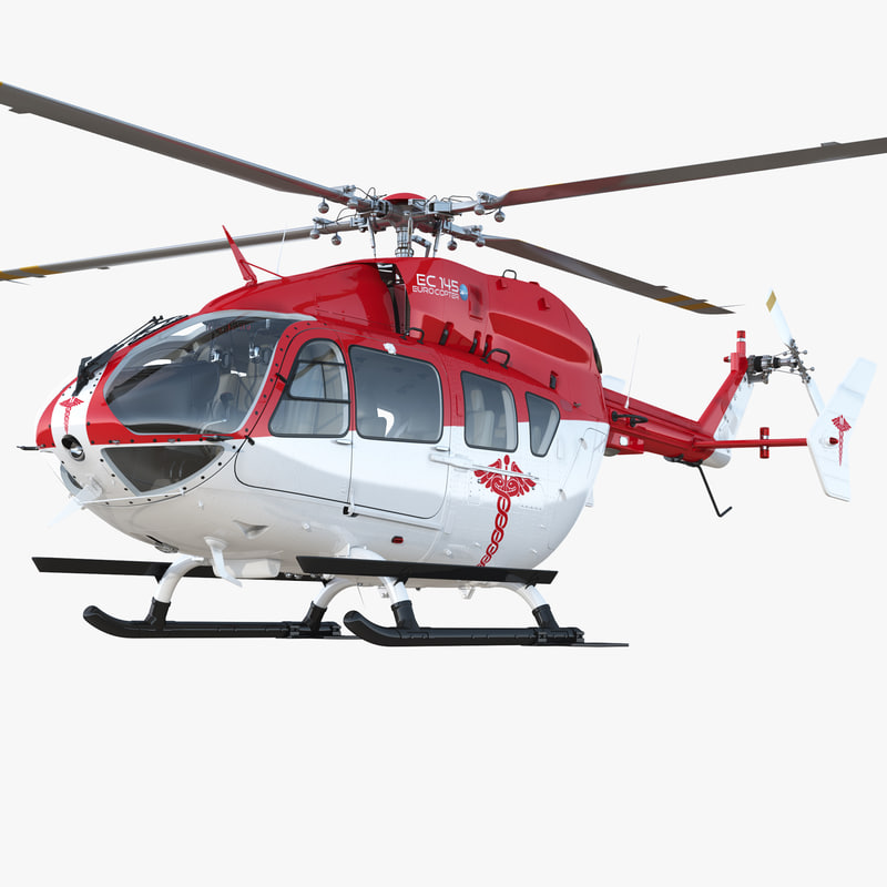 Eurocopter ec145 medical helicopter interior 3D model - TurboSquid 1197639
