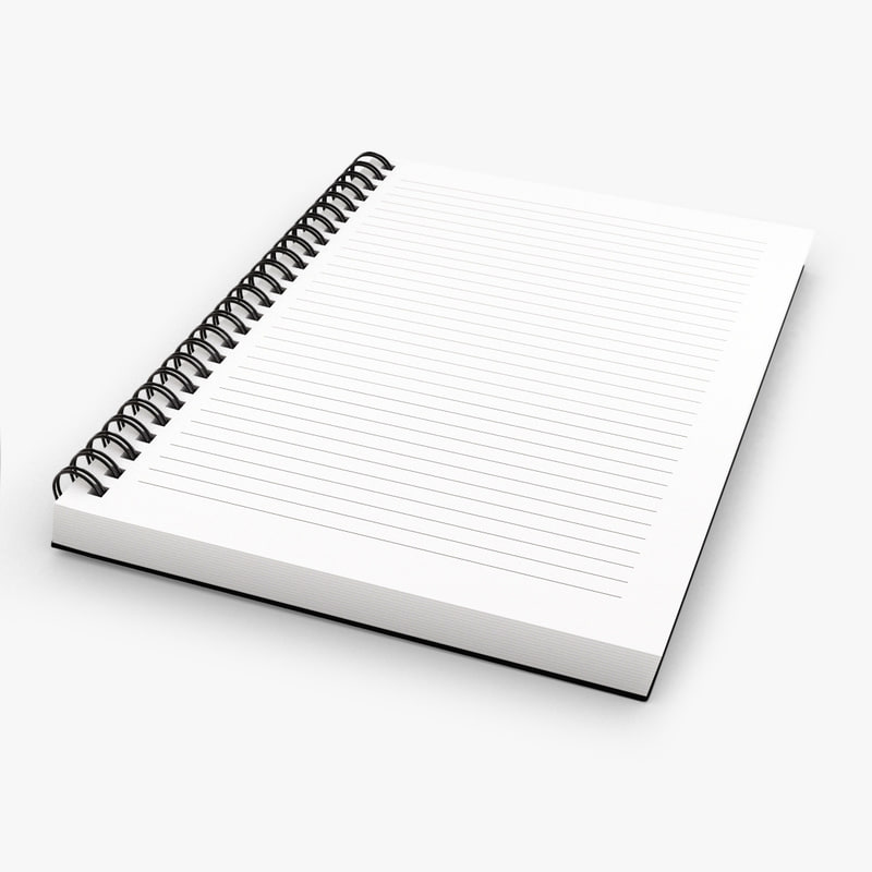 3D notebook model - TurboSquid 1197670