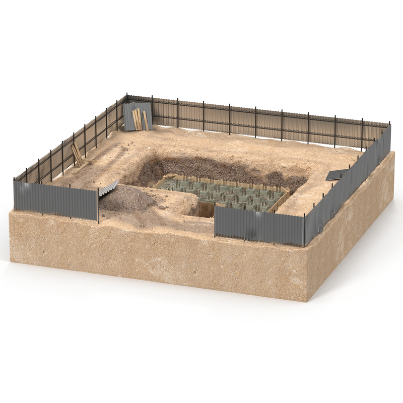 3D construction pits model - TurboSquid 1197678