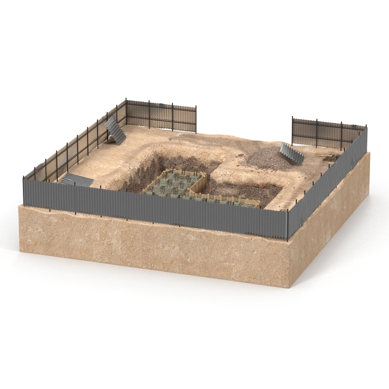 3D construction pits model - TurboSquid 1197678