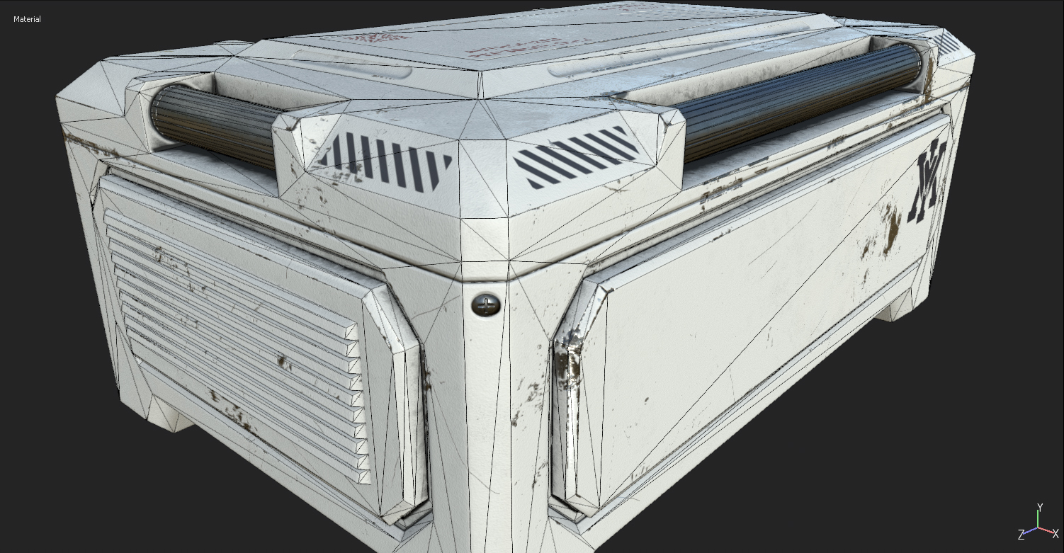 Futuristic crate sci-fi 3D model - TurboSquid 1197819