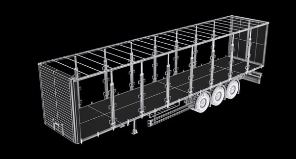 3D model tautliner trailer - TurboSquid 1197920