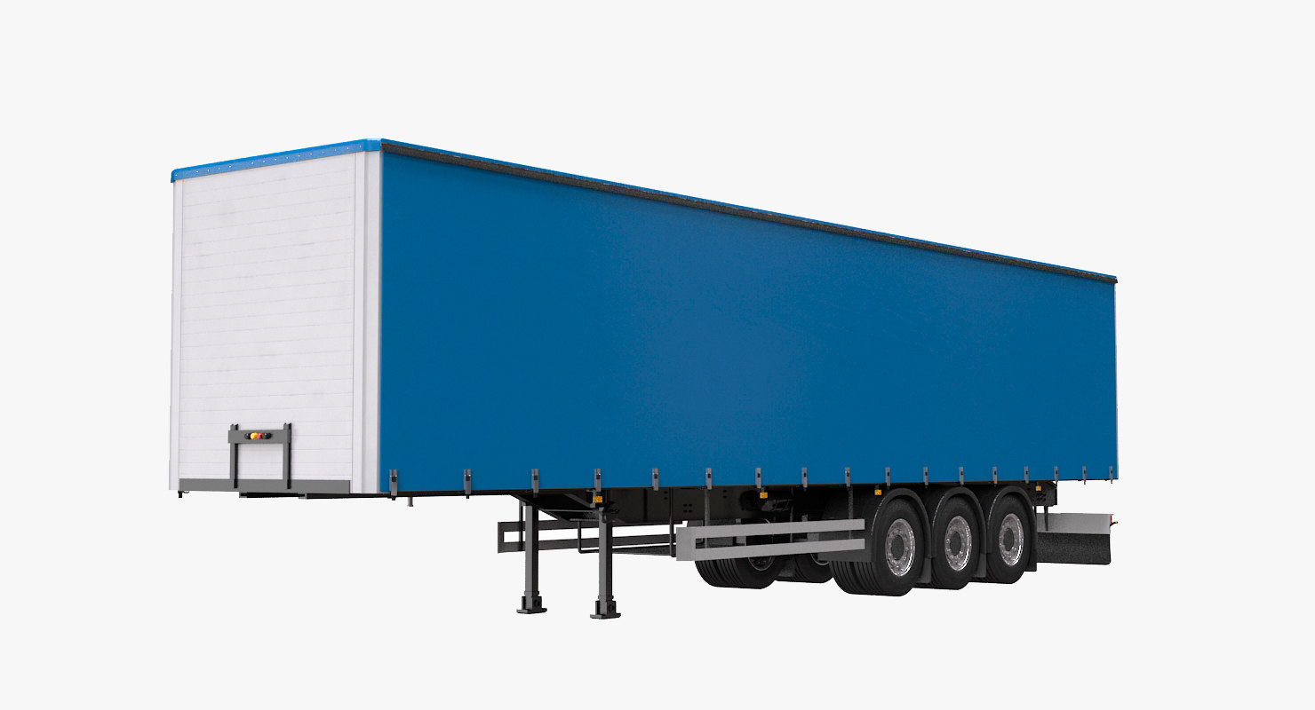 3D model tautliner trailer - TurboSquid 1197920