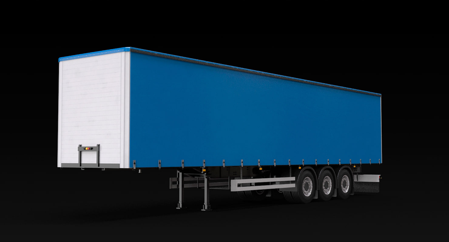 3D model tautliner trailer - TurboSquid 1197920