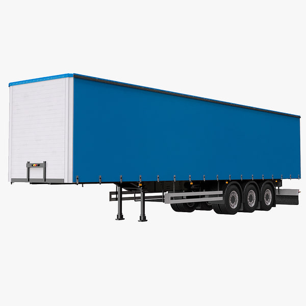 3D model tautliner trailer - TurboSquid 1197920