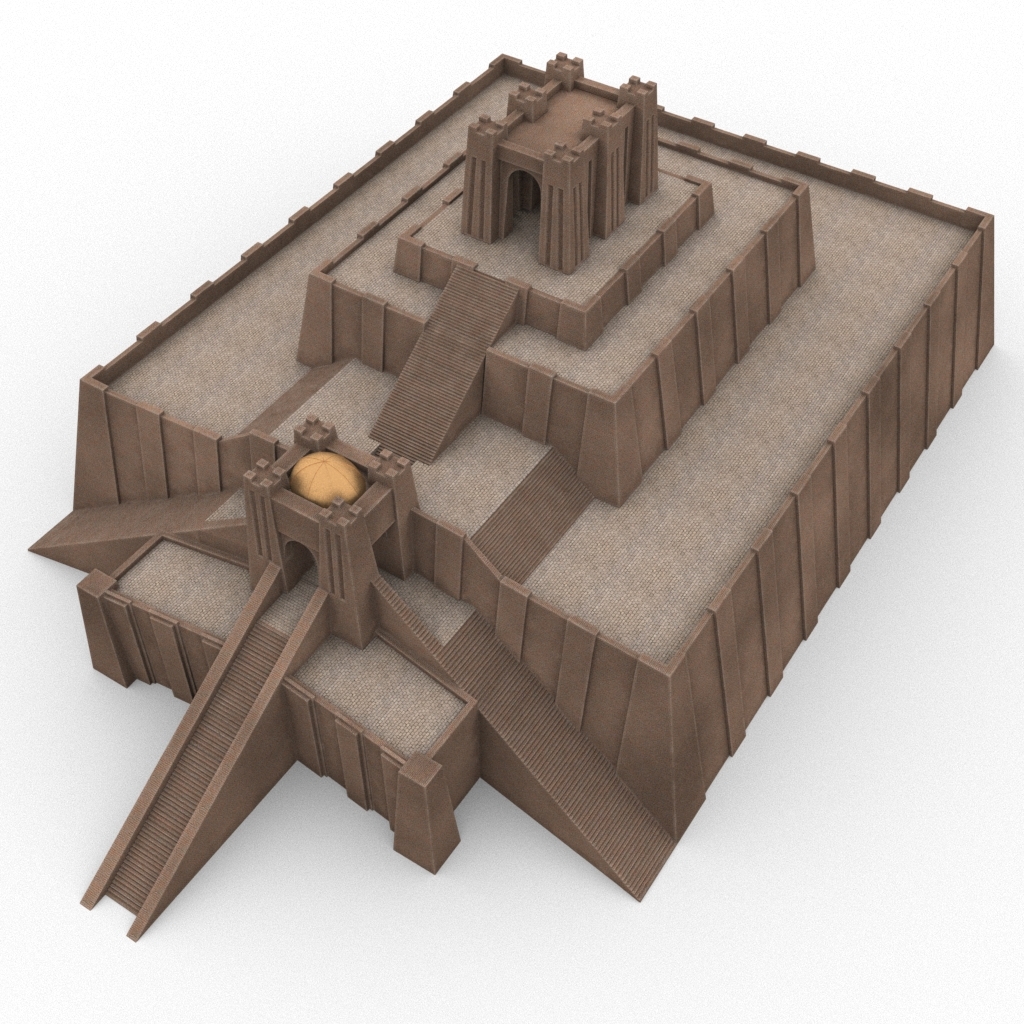 3D ur ziggurat model - TurboSquid 1197984