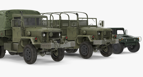 3D military cargo vehicles rigged - TurboSquid 1198030