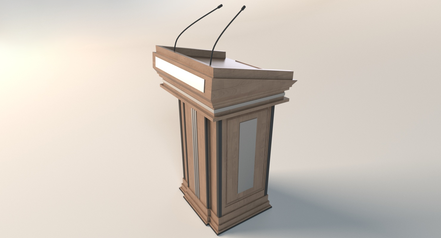 3D model speech stand - TurboSquid 1198163