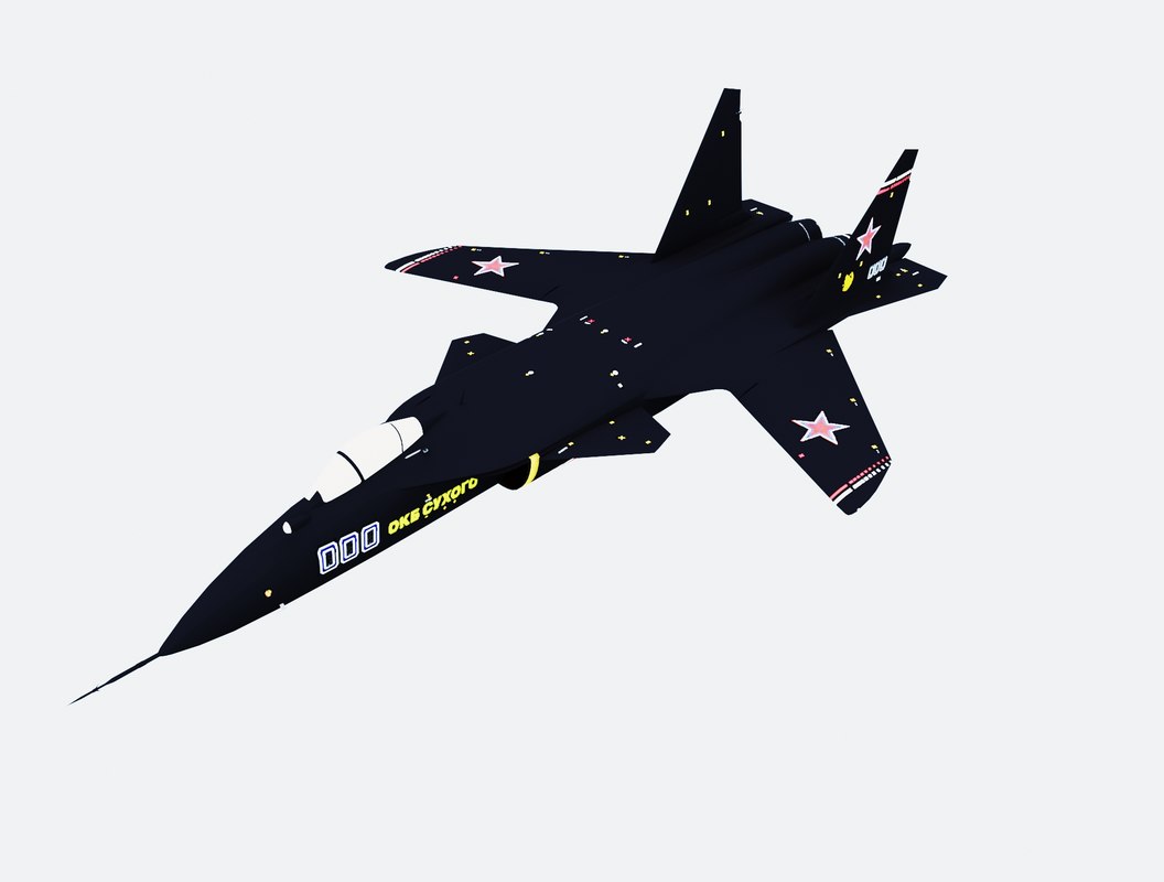 Su-47 berkut 3D model - TurboSquid 1198216