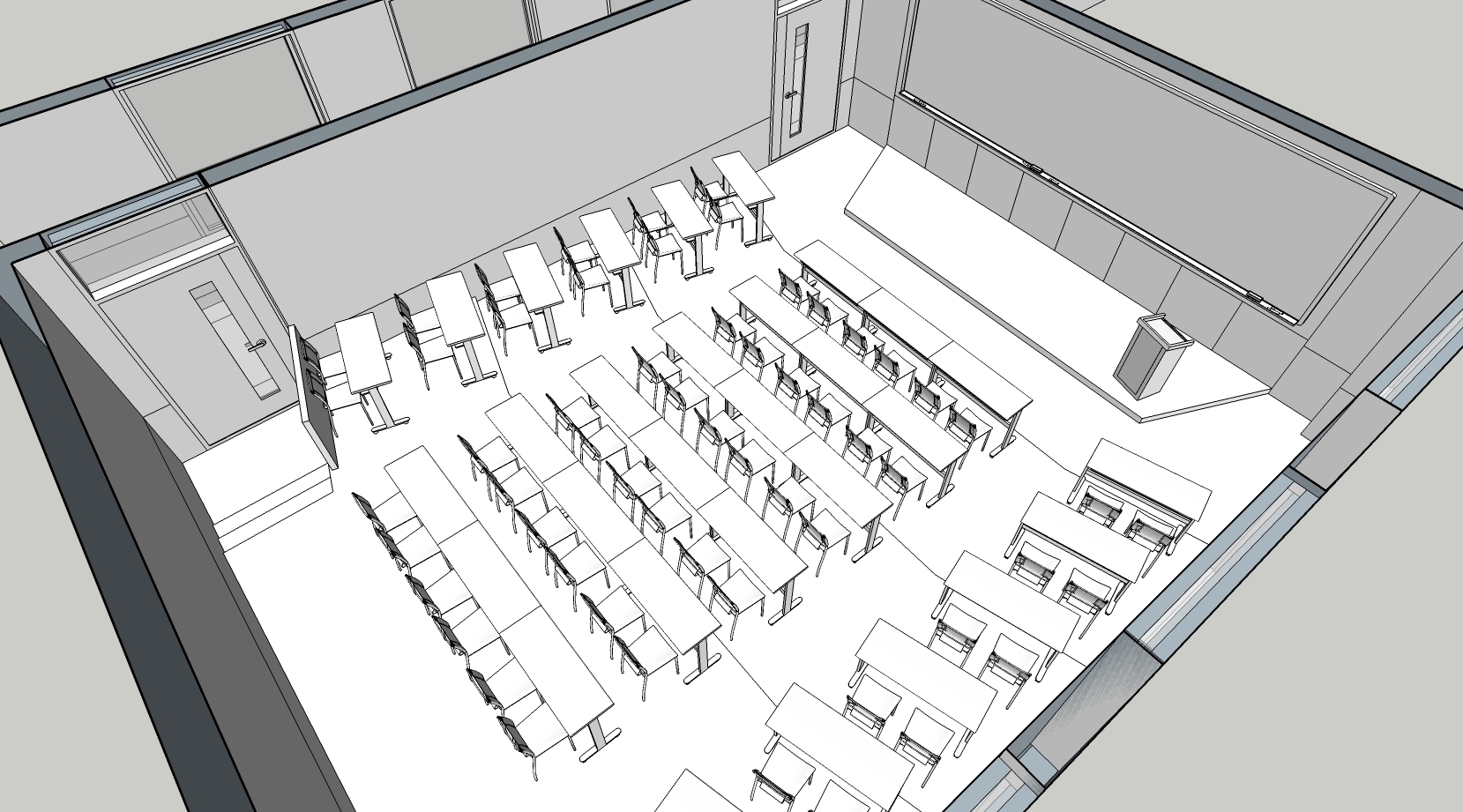 Lecture room 3D model - TurboSquid 1198272