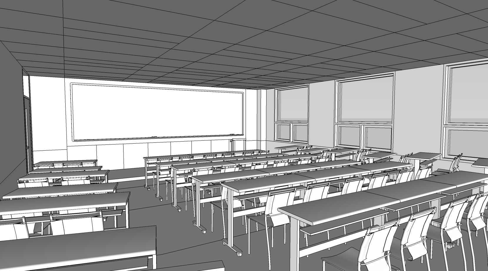 Lecture room 3D model - TurboSquid 1198272
