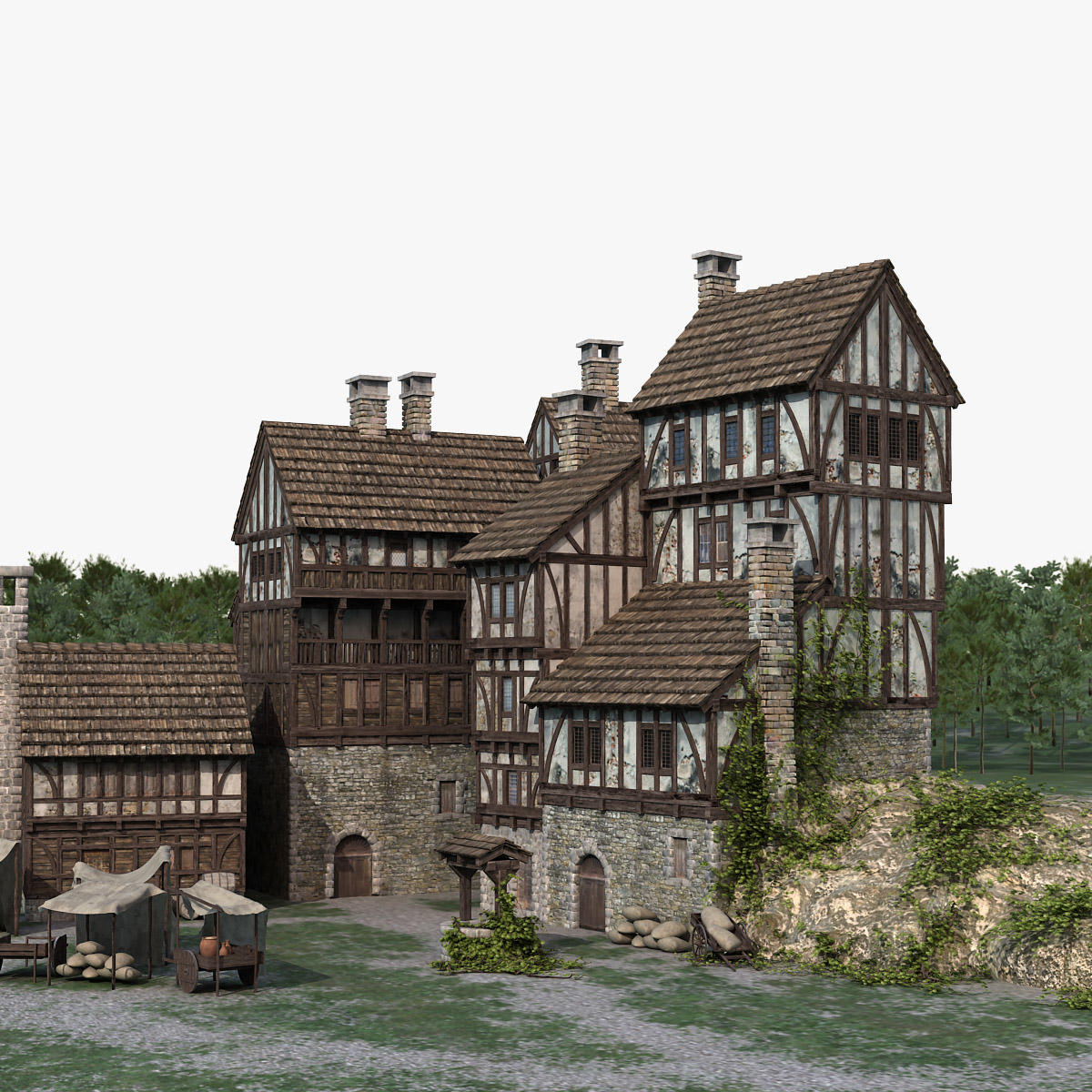 Vila Medieval 11 Modelo 3D - TurboSquid 1198334