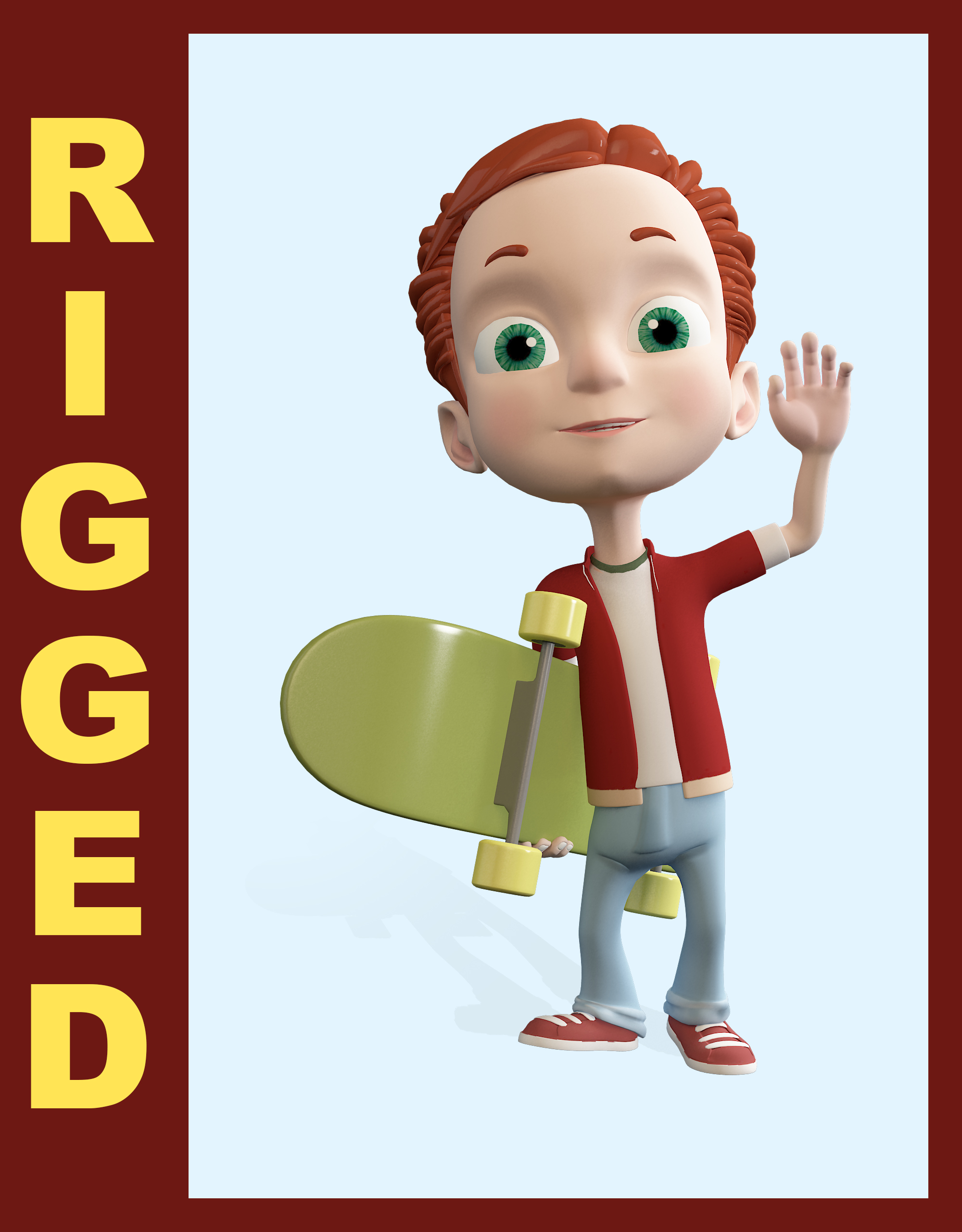 3D alex cartoon boy model - TurboSquid 1198462