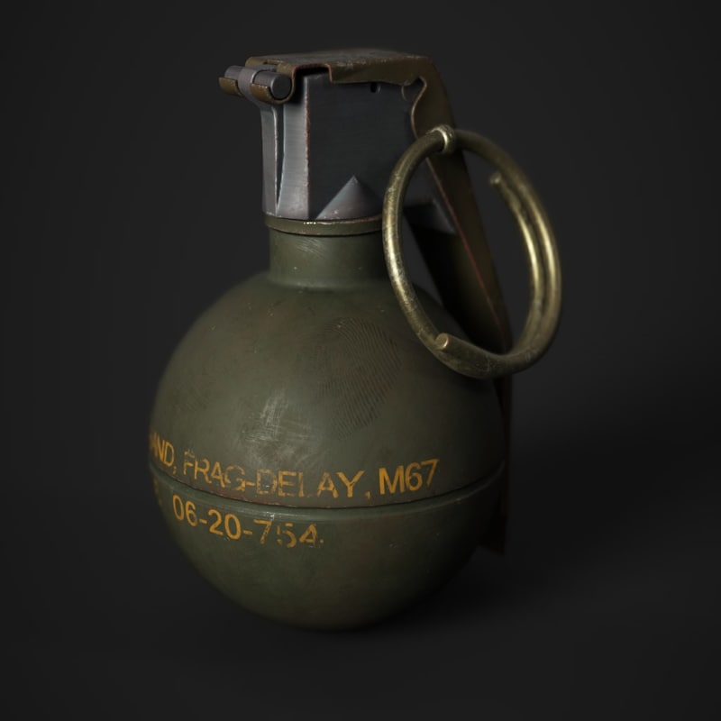 M67 grenade 3D - TurboSquid 1198477