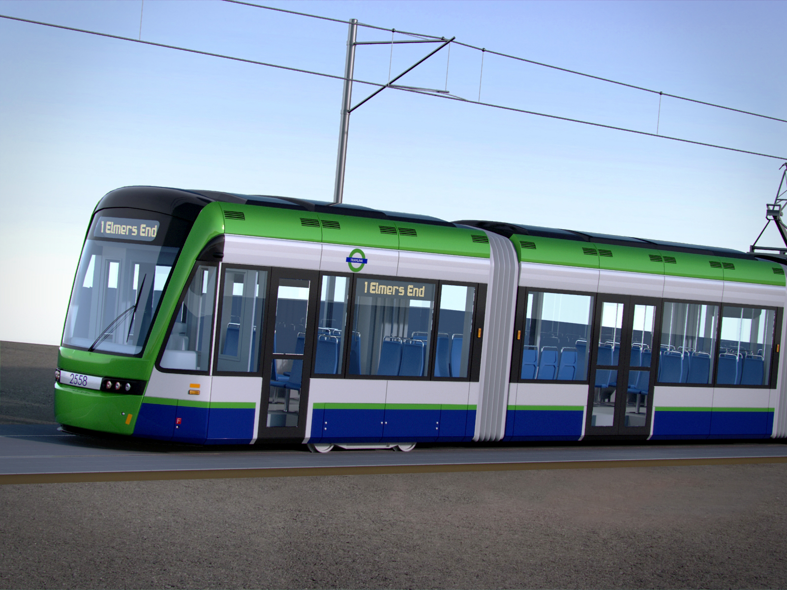 3D variotram tramlink east croydon model - TurboSquid 1198584