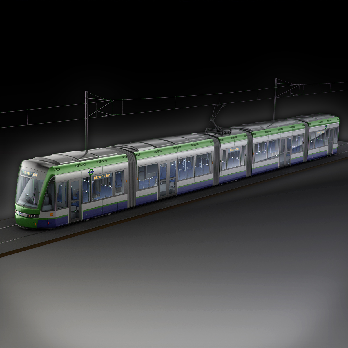 3D variotram tramlink east croydon model - TurboSquid 1198584