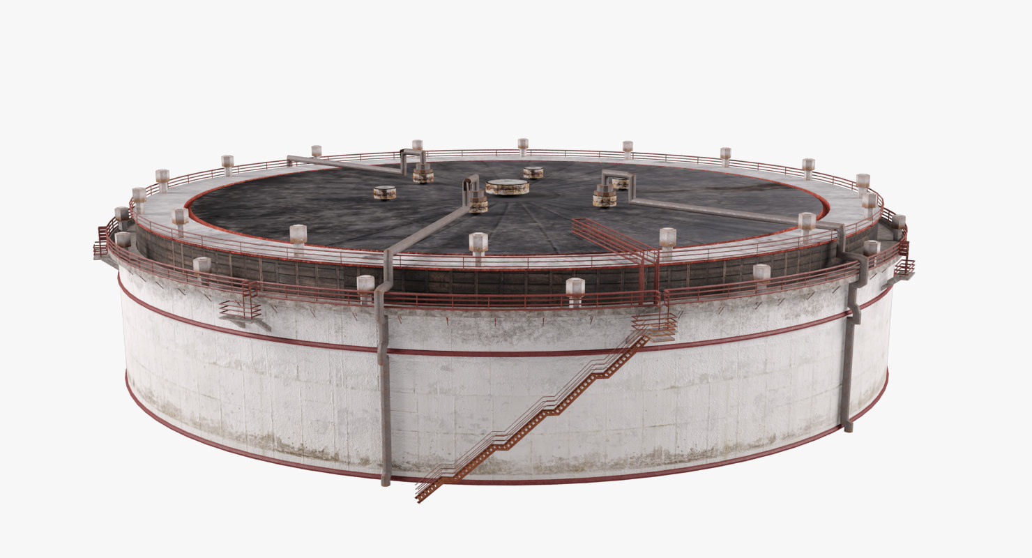 Oil tank 3D model - TurboSquid 1198633