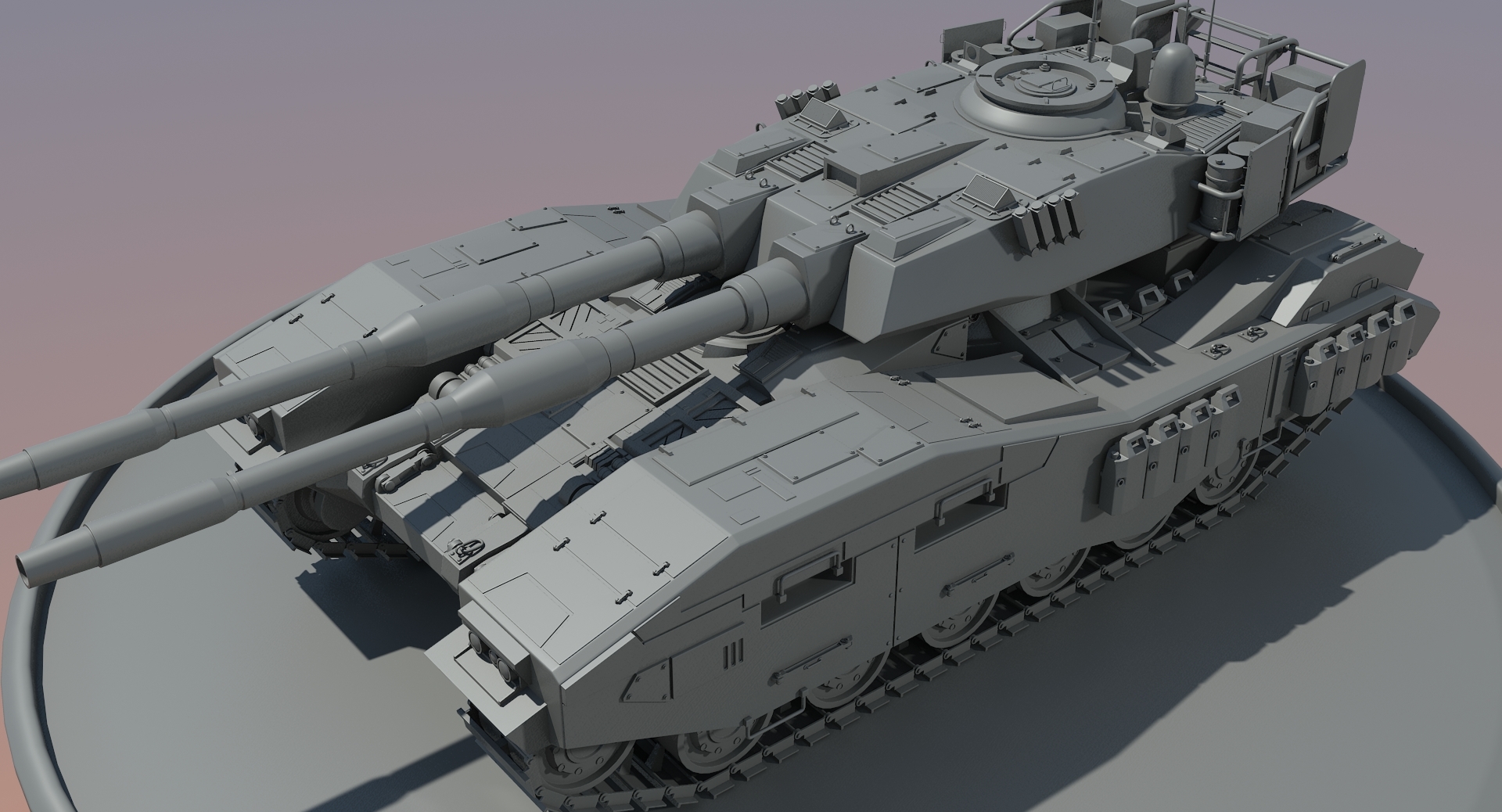 Futuristic tank 3D - TurboSquid 1198654