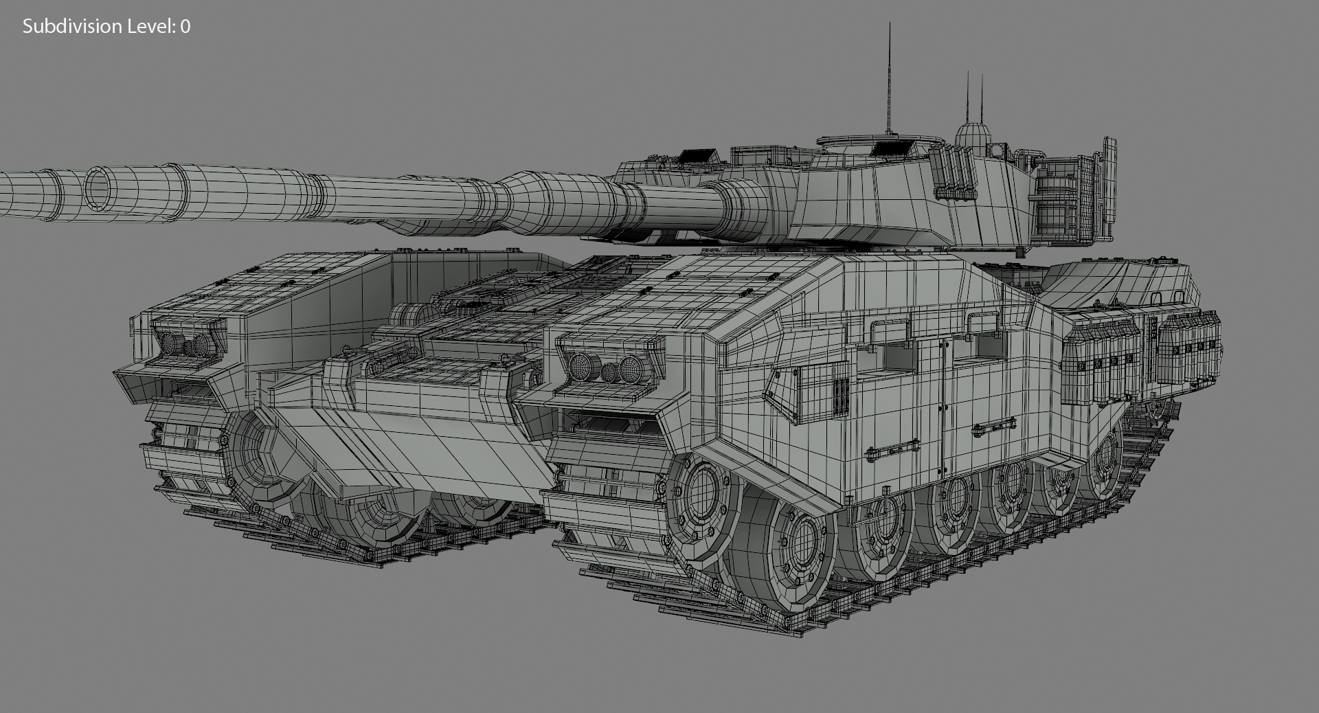 Futuristic tank 3D - TurboSquid 1198654
