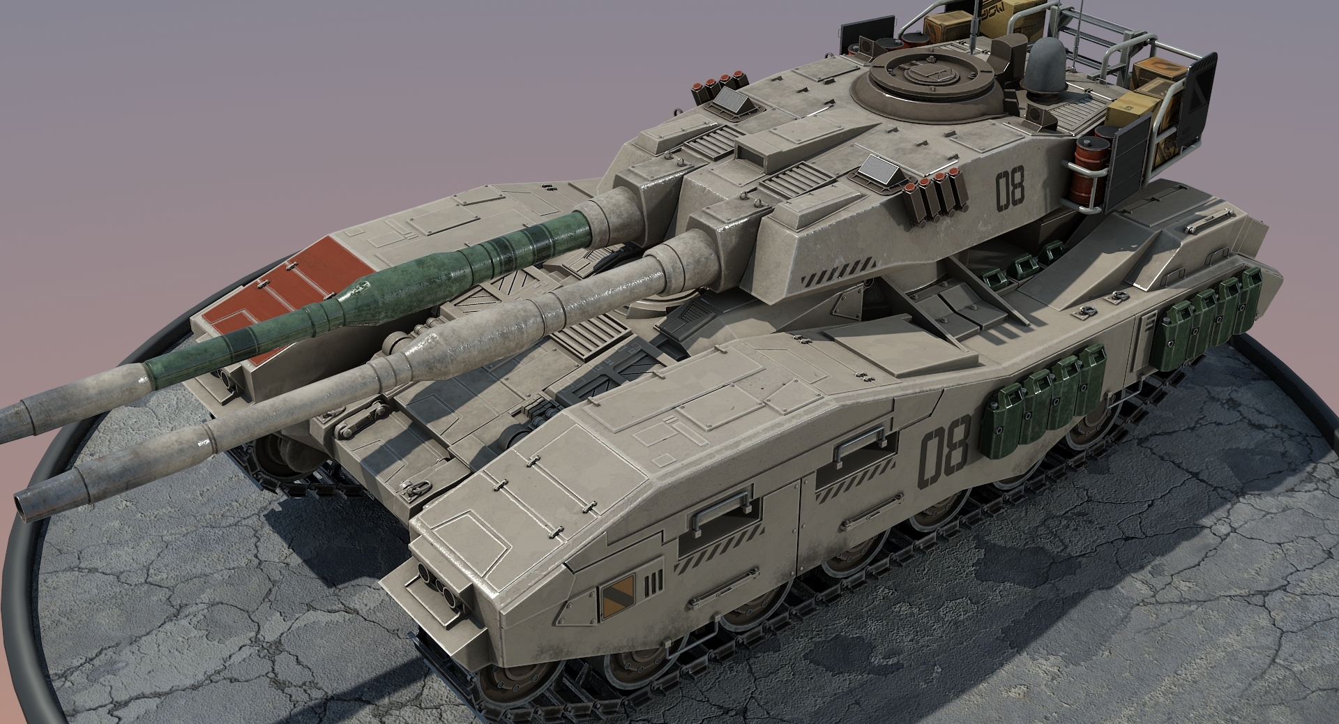 Futuristic tank 3D - TurboSquid 1198654