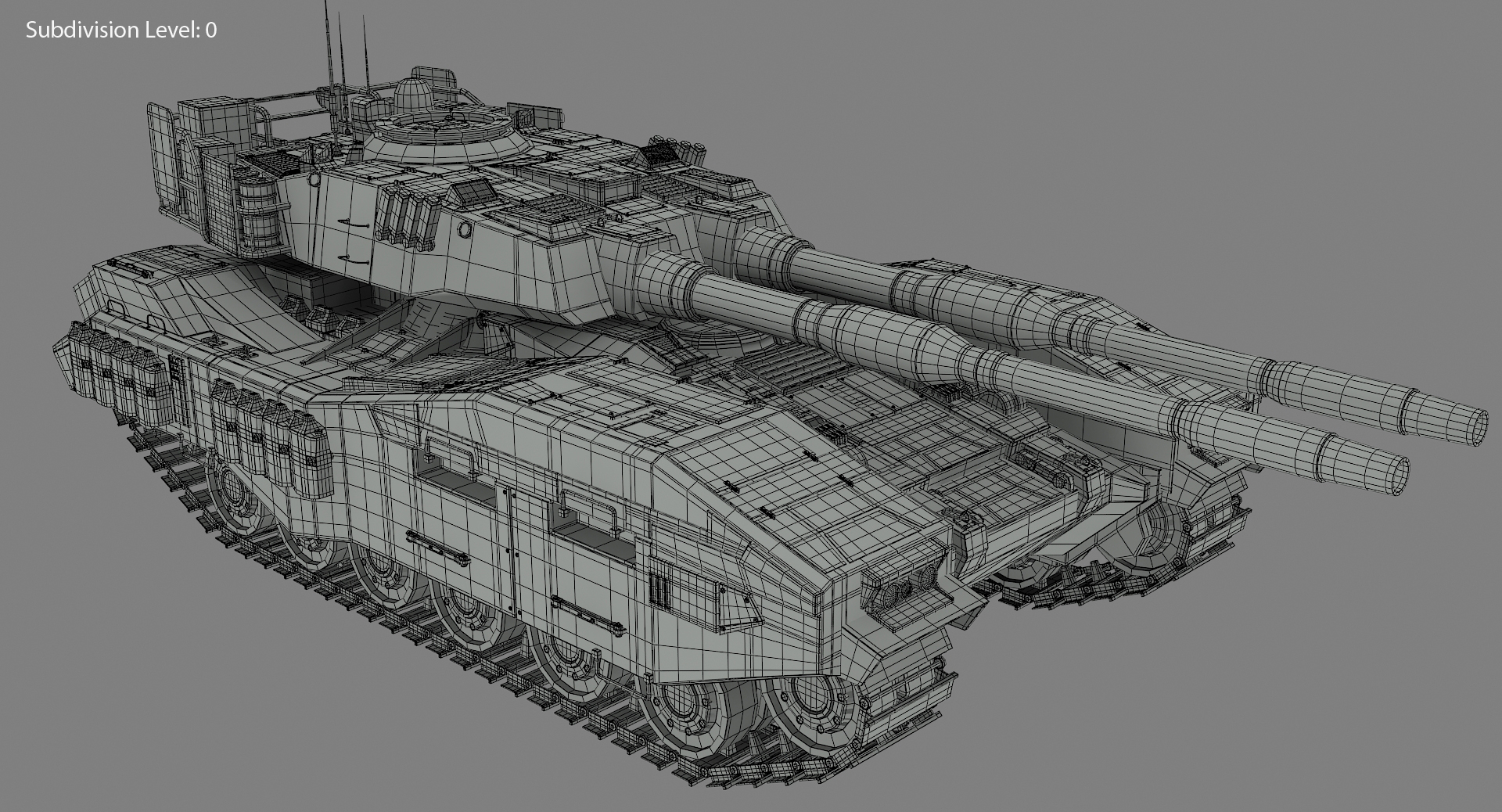 Futuristic tank 3D - TurboSquid 1198654