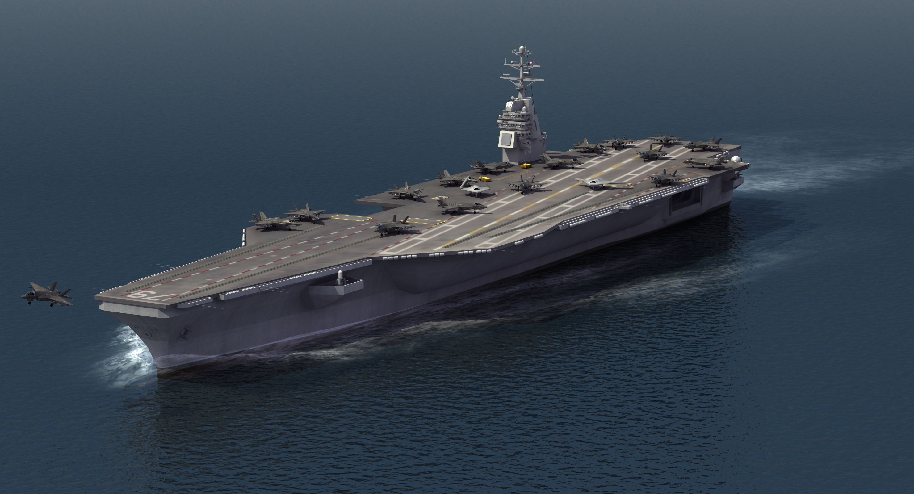 3D cvn-79 uss john f model - TurboSquid 1198677