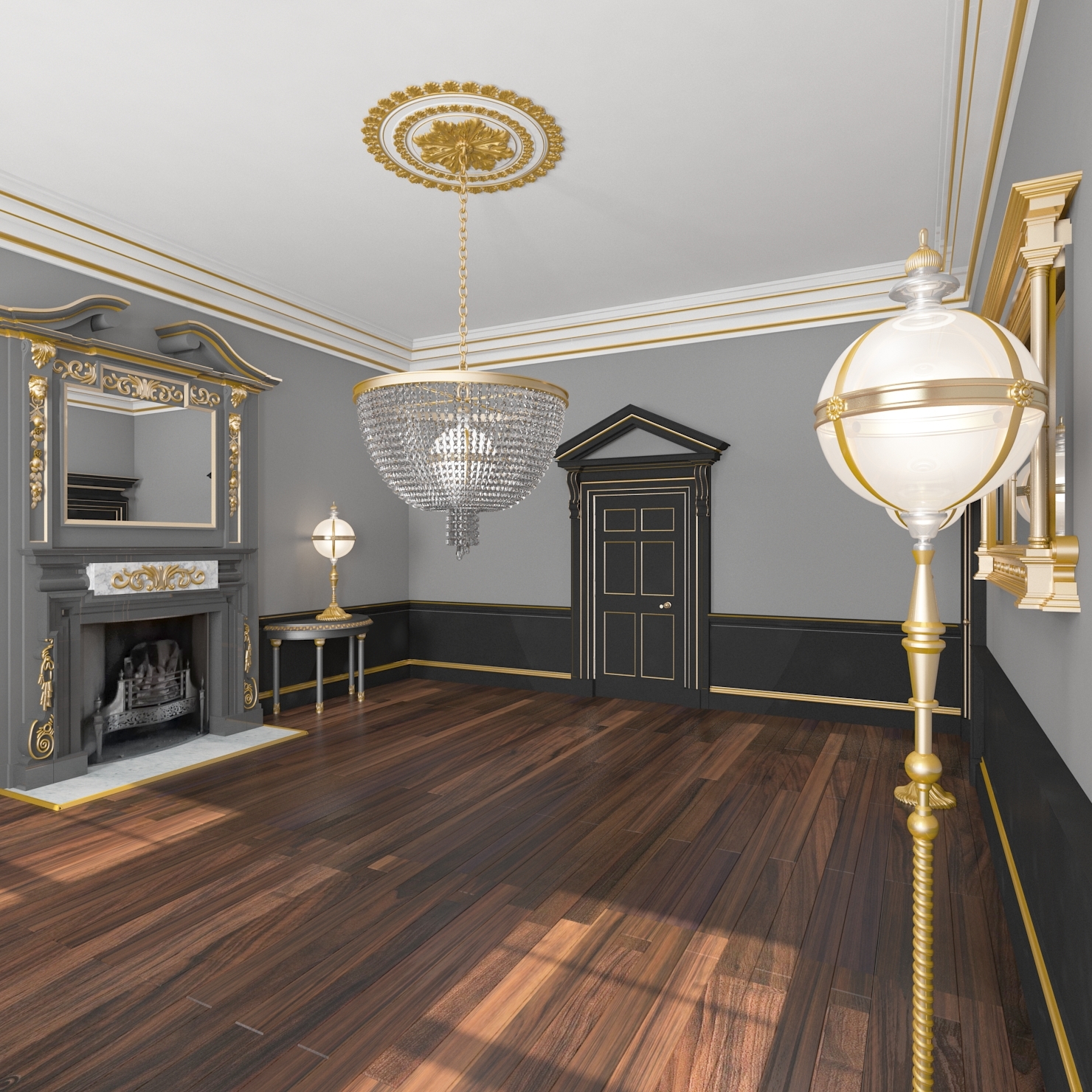 3D classical interior model - TurboSquid 1198912