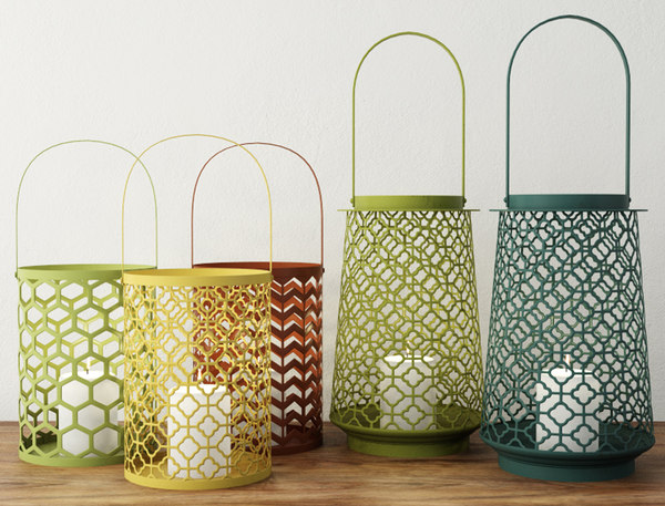 3D geometric lantern set - TurboSquid 1198960