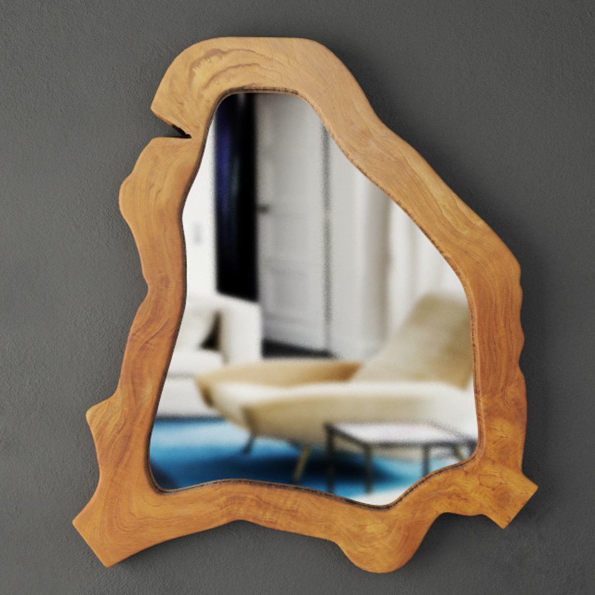 3D model teak root mirror - TurboSquid 1198989