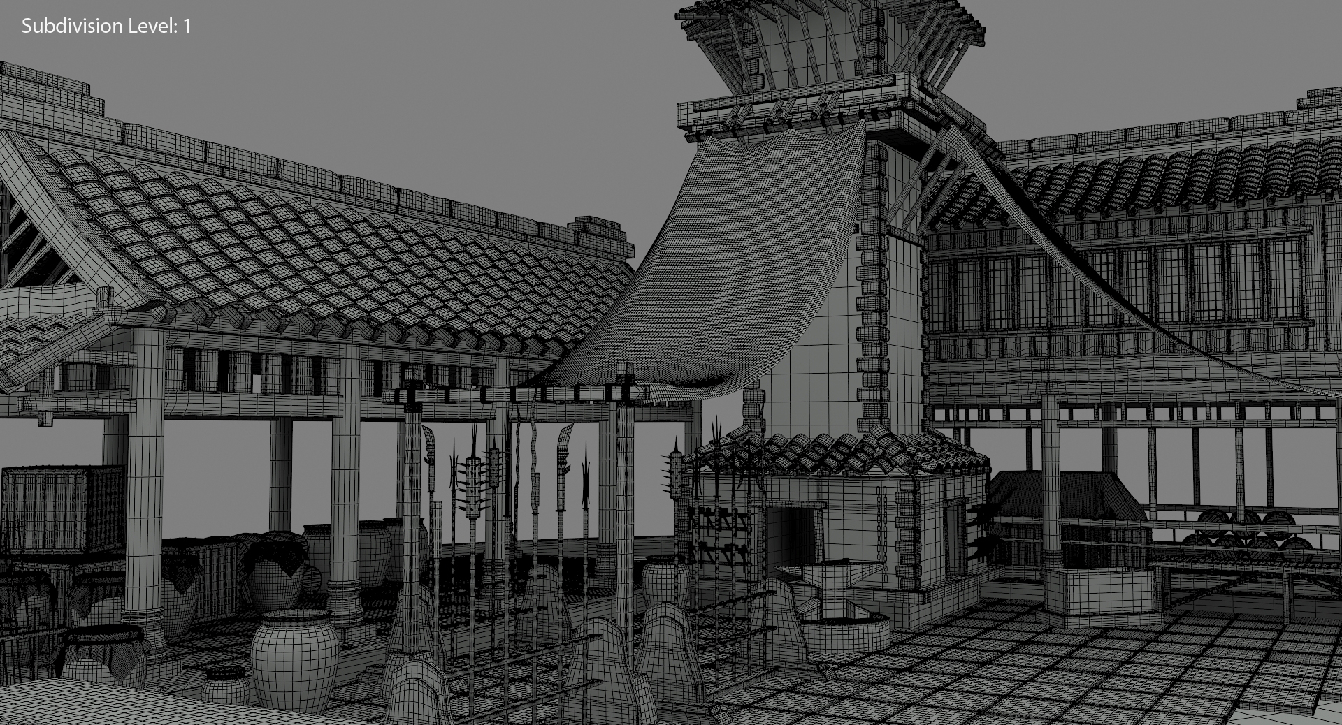 Medieval chinese blacksmith house 3D model - TurboSquid 1199071