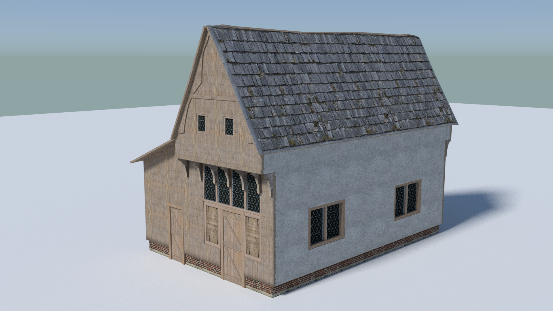3D model simple medieval house - TurboSquid 1199170