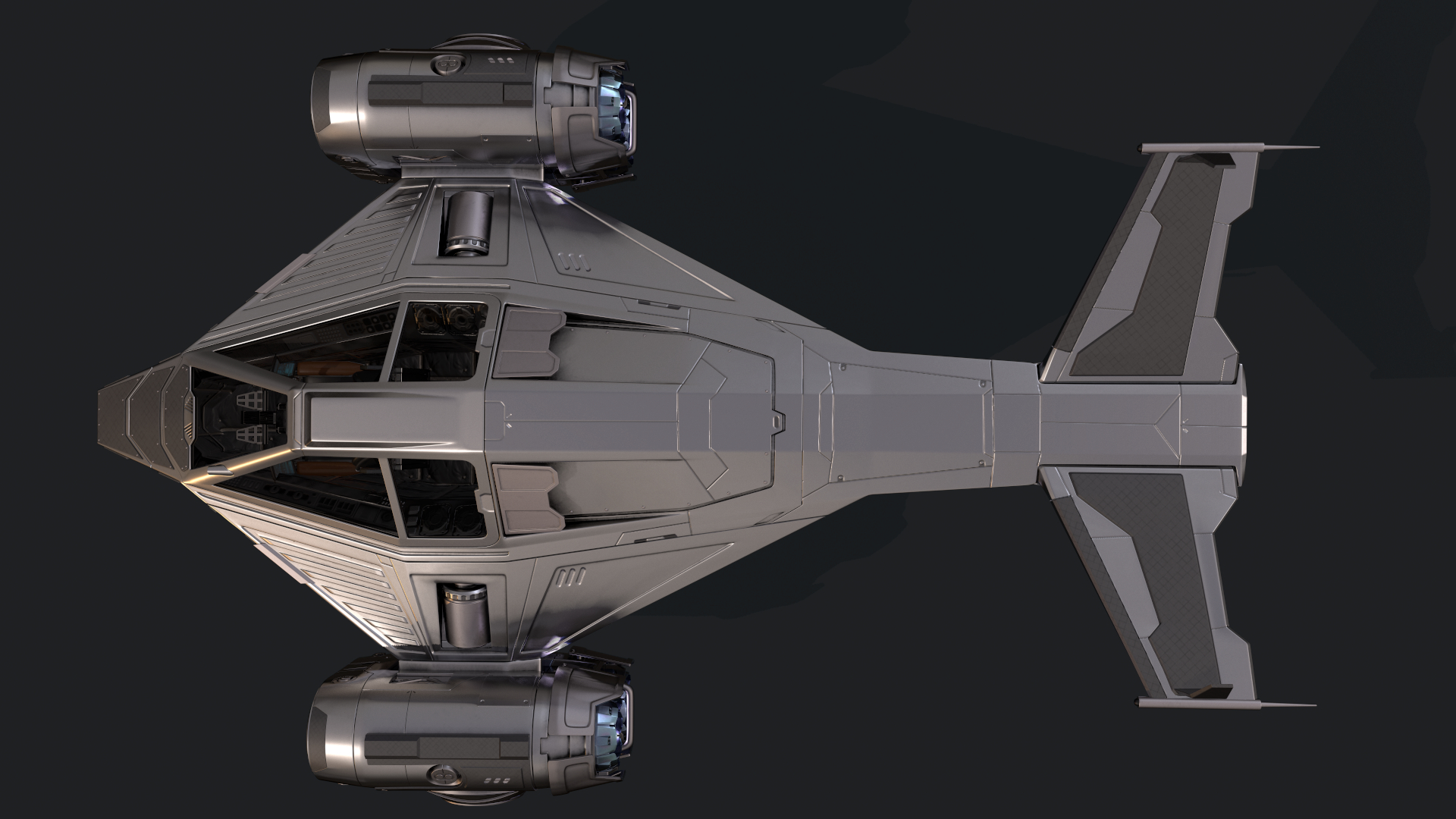 Sci-fi spaceship 3D model - TurboSquid 1199338