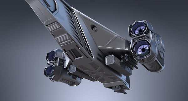 Sci-fi spaceship 3D model - TurboSquid 1199338
